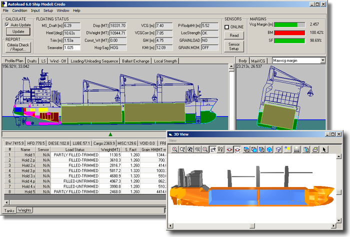 Ship Stability Calculation Software - softhrhotsoft